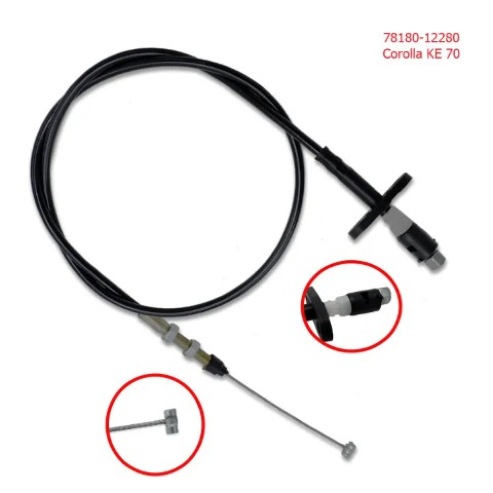 Accelerator Throttle Cable Corolla TE71 RHD 79.03-83.04